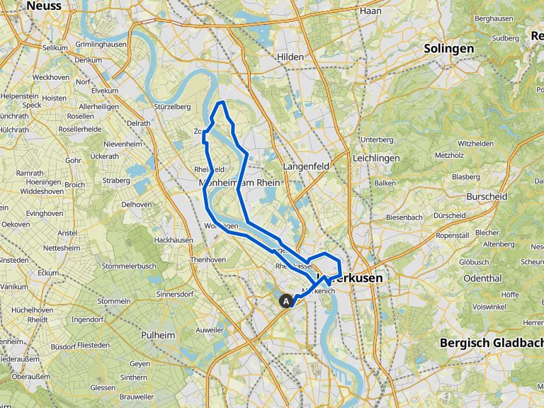 50769 RSG Ford Köln e.V. 46Km Permanente 2 , de Rhing eraf, de Rhing ...